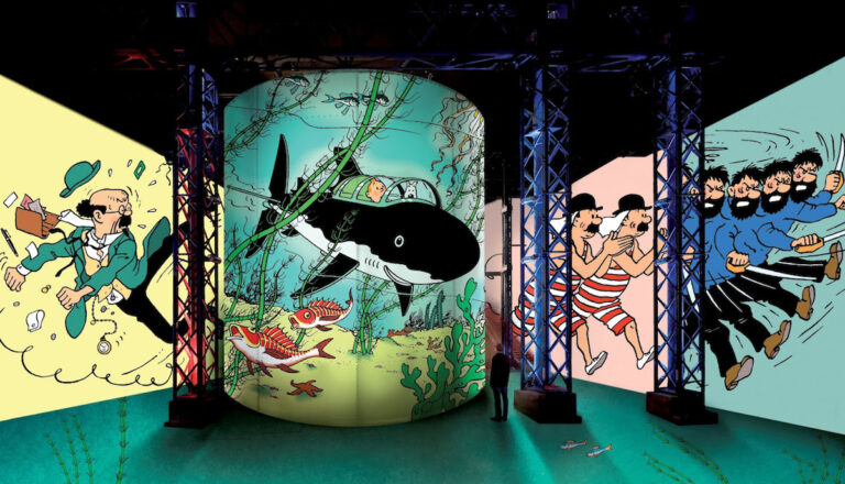 Une nouvelle exposition immersive sur Tintin aux Bassins des Lumières