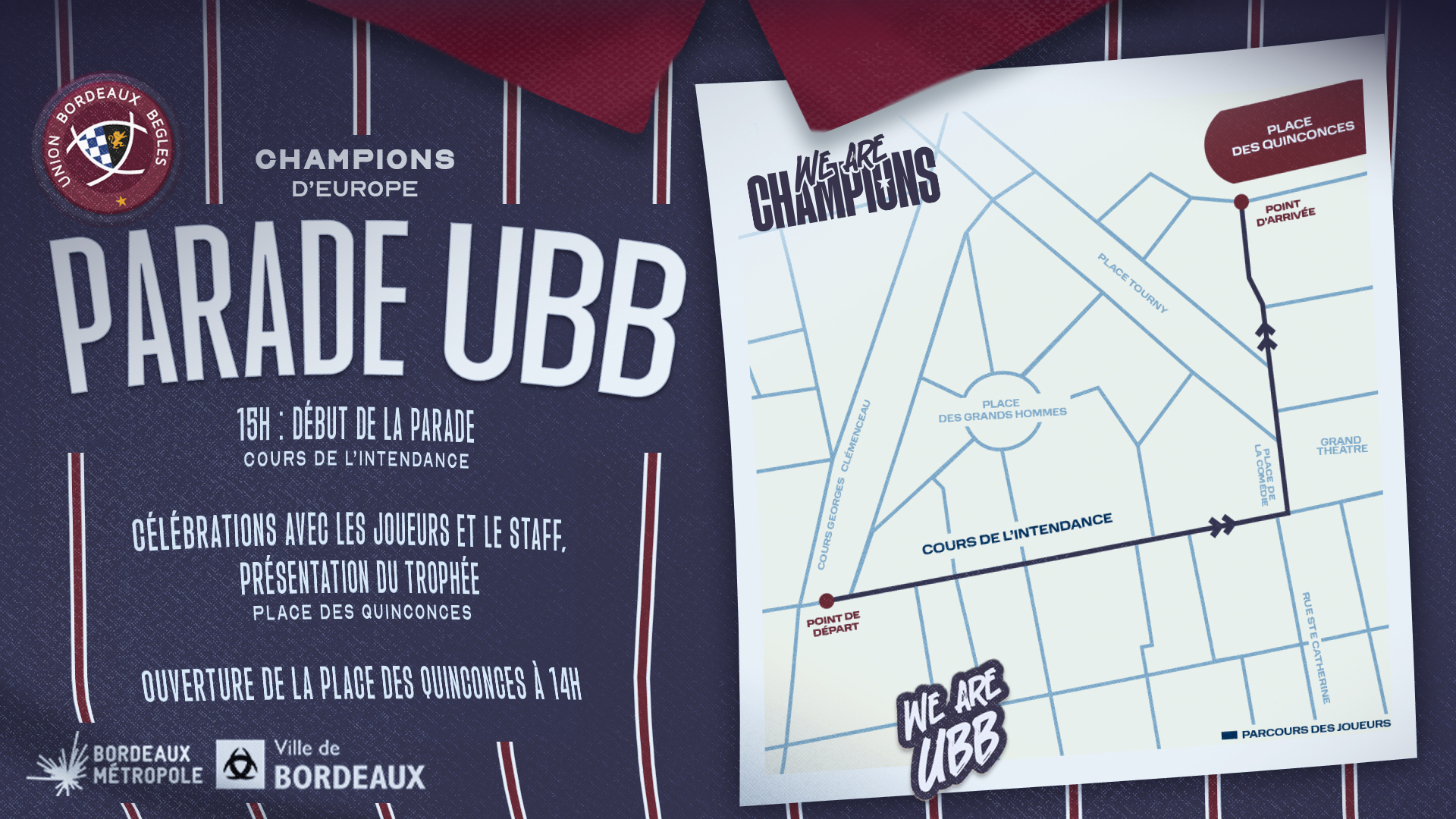 Parade des Champions ce dimanche : le programme pour fêter le titre de ...