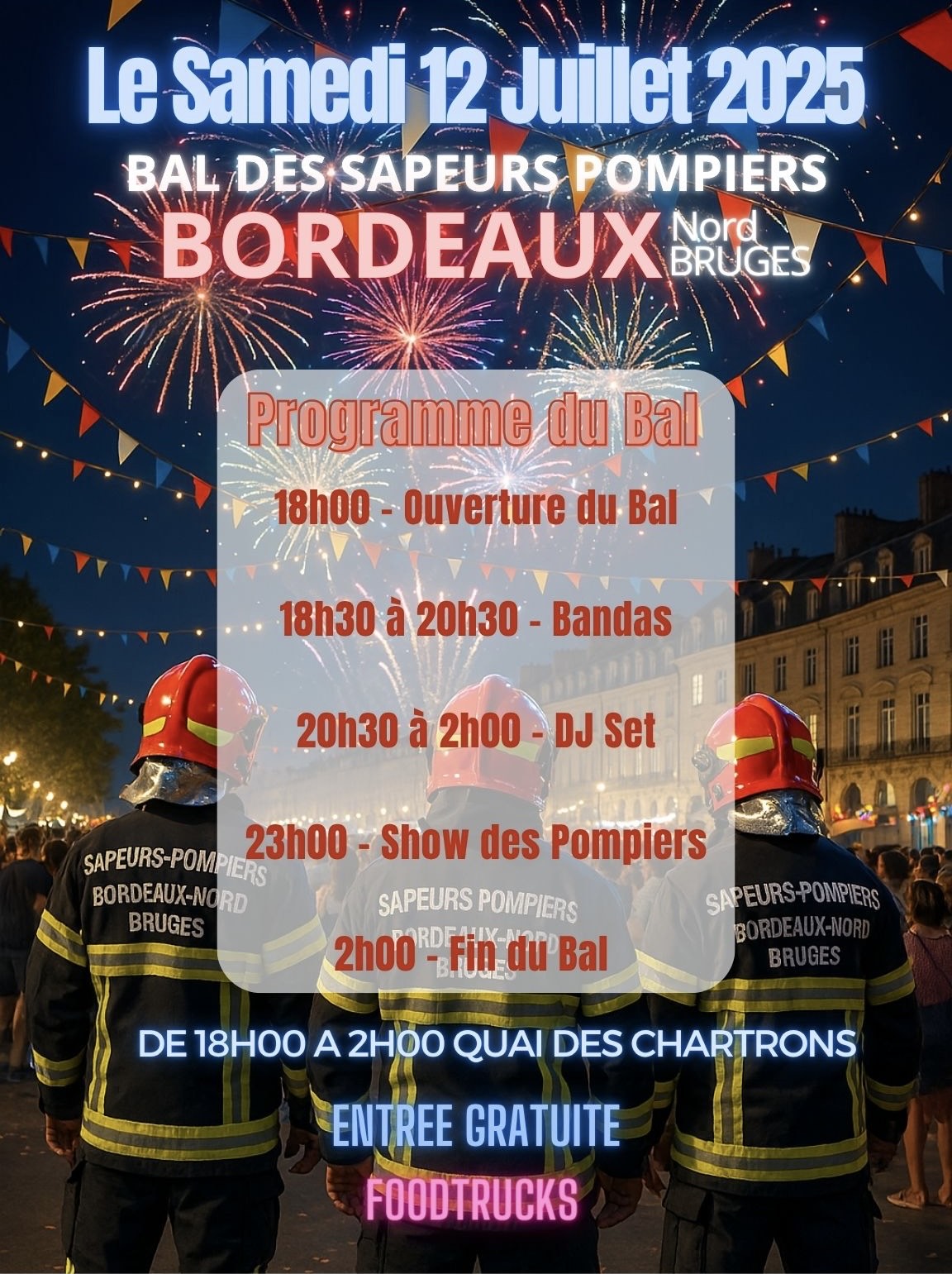 Le Bal des Pompiers de Bordeaux-Bruges fait son grand retour à Bordeaux