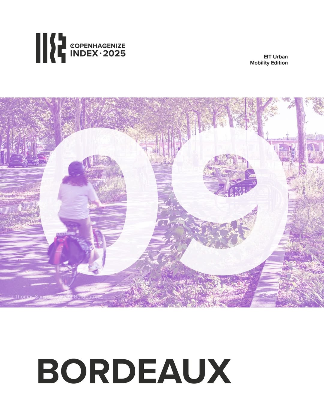 Bordeaux dans le top 10 mondial des villes cyclables
